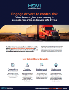 Engage drivers to control risk | HDVI