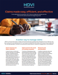 Claims made easy, efficient, and effective | HDVI